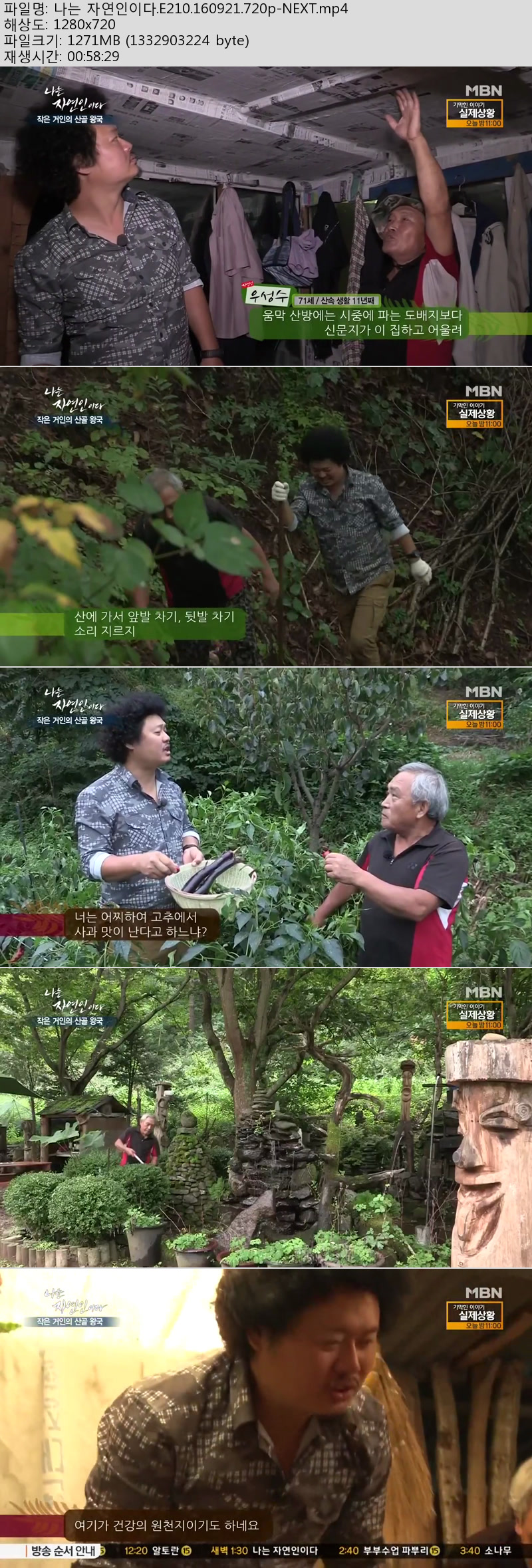 나는 자연인이다.E210.160921.720p-NEXT - 예스파일